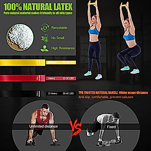 Push Up Board, Pushup Fitness Home Gym Workout Equipment, Multi-Functional 20 in 1 Workout Stands with Resistance Bands,Pilates Bar,Strength Training Equipment, Push Up Stands Handles for Perfect Pushups, Full Body Home Fitness Training for Men Women