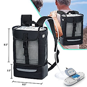 BAGSFY Upgraded Oxygen Concentrator Backpack for Inogen One G5, G3, Lightweight Machine Carrying Bag for Inogen One G5 Accessories and Battery.