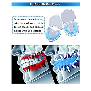 Hsei 10 Pieces Sports Mouth Guards Sports Mouth Protection Athletic Mouth Guard with Portable Box for Adult and Youth, 5 Colors