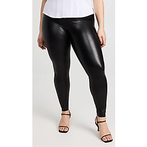 commando Women's Perfect Control Faux Leather Leggings, Black, M