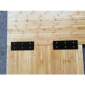 Vwindesk 2PCS Steel Metal Connector Plates to Connect and Fix Two Tabletops for VJ301 L Shaped Electric Standing Frame