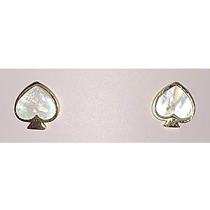 Kate Spade Signature Spade Studs in Cream
