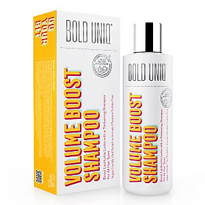 Volumizing Shampoo - Lightweight Hair Thickening Shampoo For Fuller Looking Hair in One Use - Volume Shampoo For Thin, Flat & Fine Hair - Adds Lift, Body Shine, Strength & Elasticity - Sulfate Free