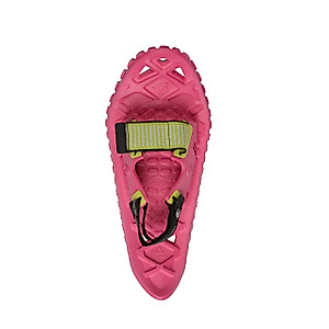 Crescent Moon Lightweight Youth Snowshoes with Foam, Perfect Kid Snowshoes for Snowshoeing, Toddler and Kids Snow Shoes with Secure Velcro Bindings, Rocker Cloud Deck and Ice Spikes