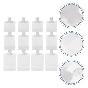 FRCOLOR 12pcs Lotion Bag Travel Lotion Pouches Stand up Pouch Refillable Squeeze Bags Travel Cosmetic Container Reusable Squeeze Pouches Sub Bags or Stand up Bag Multifunction Clamshell