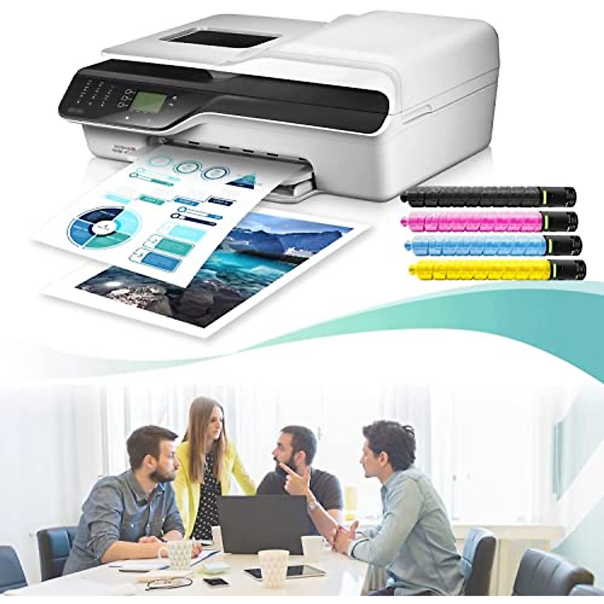 GREENBOX Remanufactured TN319 TN216 Toner Cartridge Replacement for Konica Minolta Bizhub C360 C220 C280 TN216 TN319 A11G131 A11G431 A11G331 A11G231 Printer (29,000 Pages High Yield, KCMY, 4-Pack)