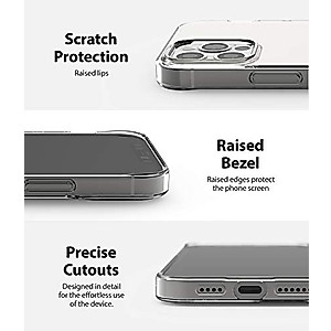 Ringke Air Shoulder Strap Compatible with iPhone 12 Pro Max Case, Crossbody Necklace Lanyard with Clear TPU Silicone Phone Cover for 6.7-inch (2020) - Clear