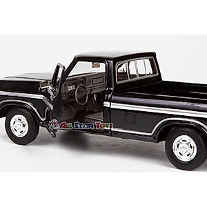 Motormax 1979 Ford F-150 Pickup Classic F150 Pick Up Truck 1:24 Diecast Collectible Model Car Black 79346 All Star Toys Exclusive