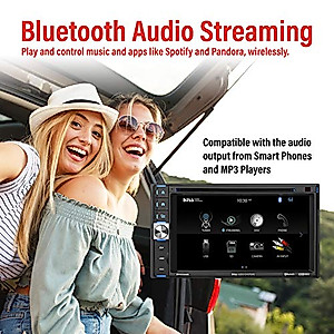 BOSS Audio Systems BV9358B Car Audio Stereo System – 6.2 Inch Double Din, Touchscreen, Bluetooth Audio and Calling Head Unit, Aux-in, USB, SD, CD Player, AM FM Radio Receiver, Hook Up to Amplifier