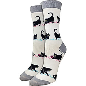 Women's Premium Comfort Animal Socks (Black Cats)