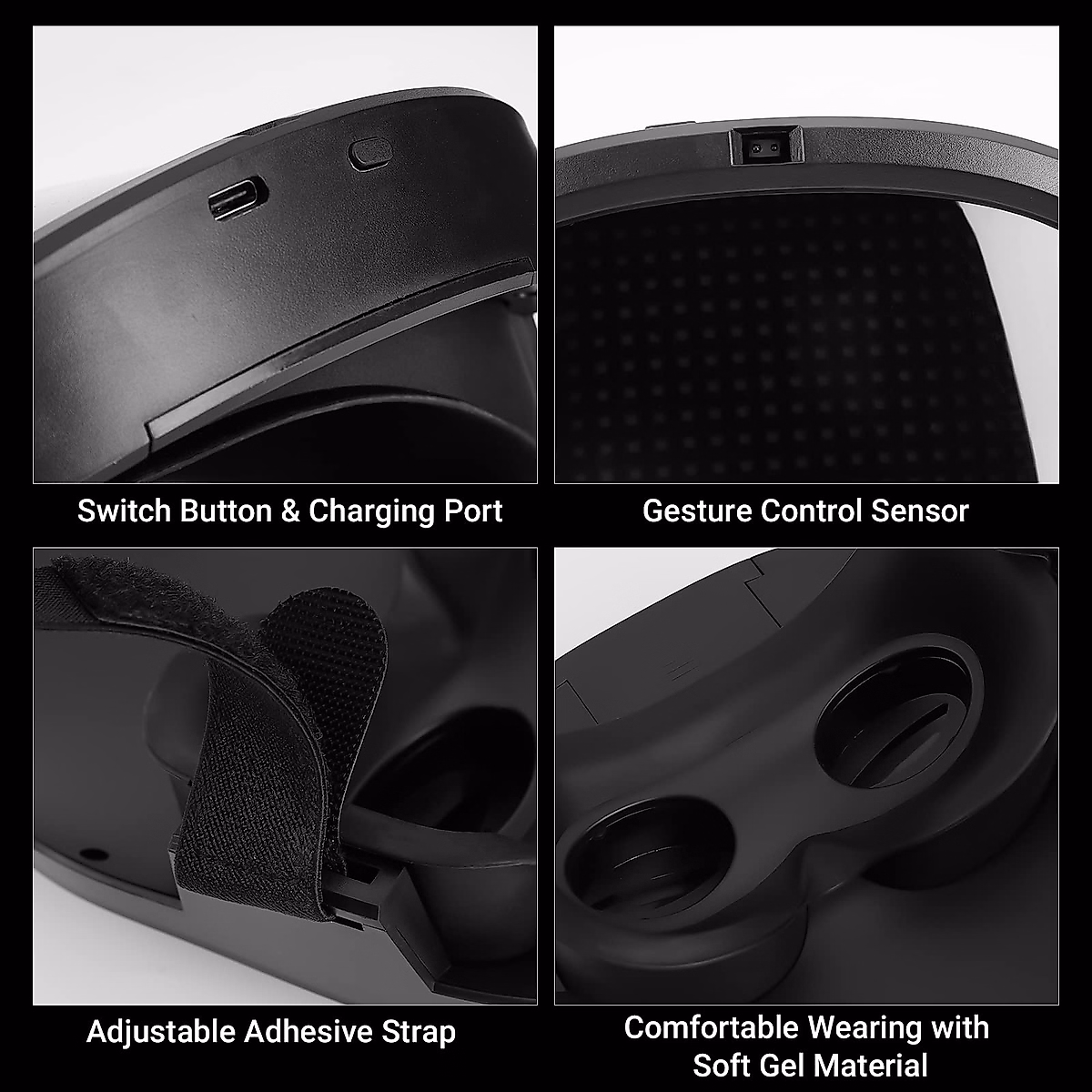 Saparlo LED Mask with Gesture Sensor, Rechargeable Bluetooth Light Up Mask, Face Transforming Shining LED Face Mask, APP Controlled-Programmable Glow Mask for Kids/Adult Cosplay Costume Party