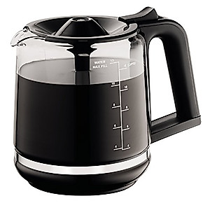 KRUPS XB112050 Replacement Carafe Compatible with EC3110 EC3130 EC3140, Capacity, 12 Glass Cups