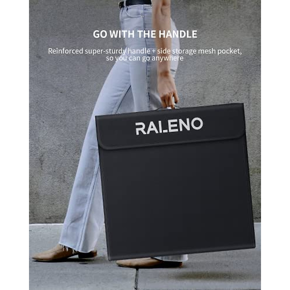 RALENO® Photo Studio Light Box,24"x23"x23" 60W Portable Professional Adjustable Brightness Shooting Tent Kit with 156 LED Lights 4 Colored Backdrops for Product Photography