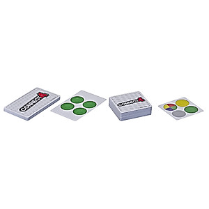 Hasbro Gaming Connect 4 Card Game for Kids Ages 6 and Up, 2-4 Players 4-in-A-Row Game