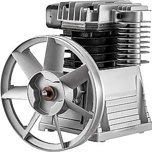 VEVOR Air Compressor Pump, 3HP 11.8CFM, Industrial Compressor Head Pump Motor, 1300RPM High-Spped Single Stage Twin Cylinder Aluminum Air Compressor Head Piston Style Splash Lubrication Pump
