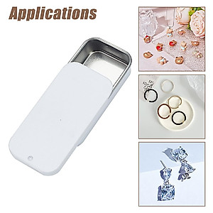 HOBBIESAY 12pcs Mini Metal Tin Box Slide Tin Container Empty Storage Organizer Tins Rectangular Tinplate Slide Storage Box for DIY Candles Dry Storage Spices Tea Candy Party Favors