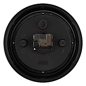 Foxtop Retro Wall Clock 9 Inch Silent Non-Ticking Small Battery Operated Red Wall Clock Vintage Classic Decorative Clock for Office Bedroom Kitchen Living Room Home