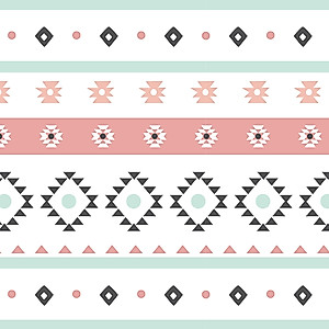 Lambs & Ivy Little Spirit Cotton Fitted Crib Sheet - White, Coral, Modern