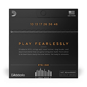 D'Addario NYXL1046 Nickel Wound Electric Guitar Strings, Regular Light, 10-46