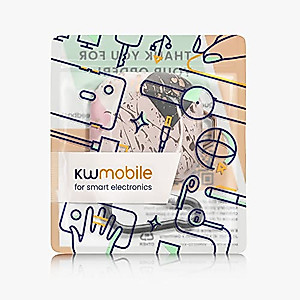 kwmobile Case Compatible with Samsung Galaxy Buds 2 Pro/Buds 2 / Buds Live - Case for Earbuds - Mixed Marble Dusty Pink/White/Black