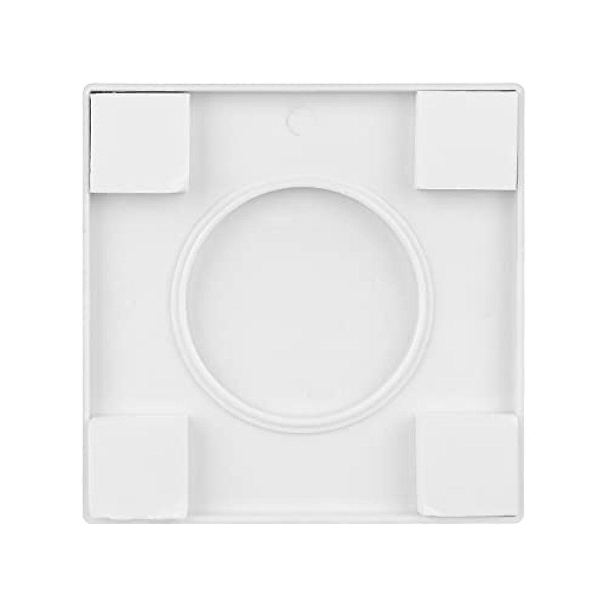 2 Pcs Pipe Wall Covers,Wall Split Flange,Wall ​Hole Decorative Cover,Wall Split Square Escutcheon Plate ABS Plastics Self-Adhesive Pipe Plate Covers,(50mm)