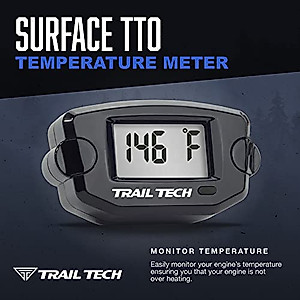 Trail Tech 742-EH2 TTO Temperature Digital Gauge 22mm Radiator Hose Sensor