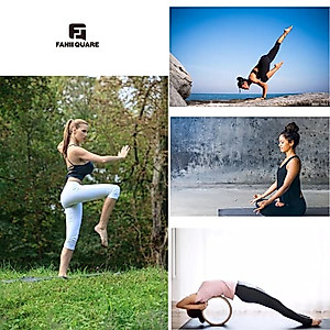 Fanii Quare Women's High Waist Quick Dry Running Tights Printed Training Compression Workout Pants Pink Camouflage L