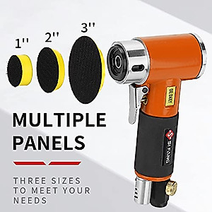 SI FANG® Mini Air Sander 1" 2" 3", Air Sanders for Auto Body Work 20,000RPM High Speed Mini Polisher, Pneumatic Sander, Polishing/Sanding Kit 51 PCS