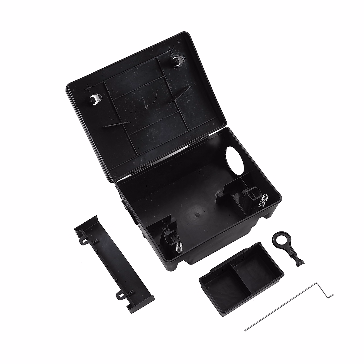 Large Rat Bait Stations 2- Pack | Mouse Bait Station for Home Garden| Rodent Bait Station for Indoor and Outdoor Use | Exterminator Approved | Safe for Family and Pets (Bait is not Included)