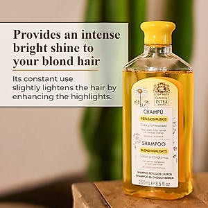 Intea Chamomile Shampoo - Premium Blonde Brightening Shampoo - Non-Ammonia, Easy Application for Natural or Dyed Hair - 8.5oz