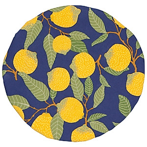 Now Designs Lemons Save It Reusable Cotton Bowl Covers 7.5 and 9.25 inch, Set of 2