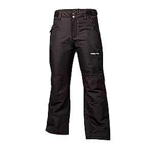 Arctix Kids Snow Pants with Reinforced Knees and Seat, Black, 4T