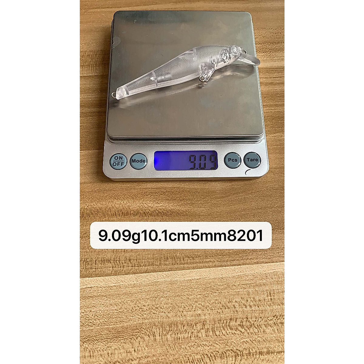 10PCS Unpainted topwater Minnow Fishing Lure 10.1cm 9g Crankbait Artificial Hard Bait Carp Pike Bass Wobblers Deep Diving Fishing jerkbait 8201 Free Eye