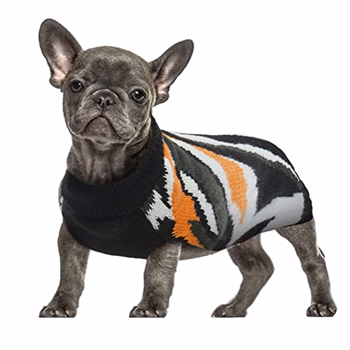 Yagamii Dog Sweater Warm Turtleneck Knitted Pet Sweaters Soft Knitwear Winter Dog Clothes Pullover Classic Coat Clod Weather Clothes for Small Medium Sized Thickened Dog Vest Costume