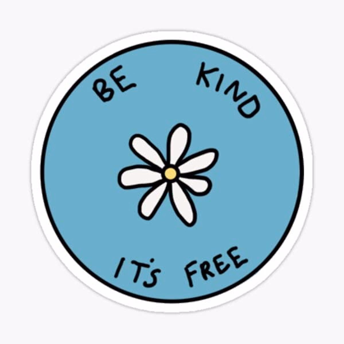 STICKY DUDE | Be Nice Sticker Vinyl Waterproof 5" | Yeti Cup Vinyl Cooler Box Decal Car Laptop Wall Window Bumper