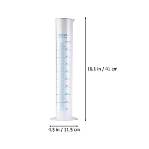 FOMIYES Measuring Cups Plastic 5pcs Plastic Measuring Cylinder Set-50ml/100ml/250ml/500ml/1000ml Graduated Cylinder Safety Cylinder for Laboratory Liquid Measuring Cups