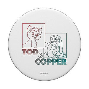 Disney The Fox and the Hound Tod & Copper Gradient PopSockets Standard PopGrip