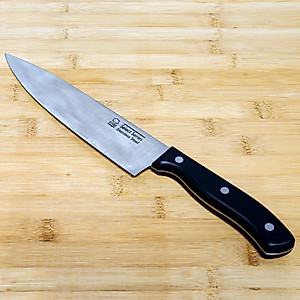 Chef Craft Select Chef Knife, 8 inch blade 13 inches in length, Stainless Steel/Black