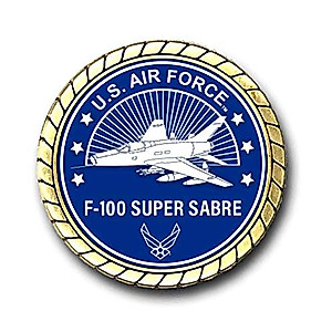 US Air Force F-100 Super Sabre Challenge Coin Officially Licensed