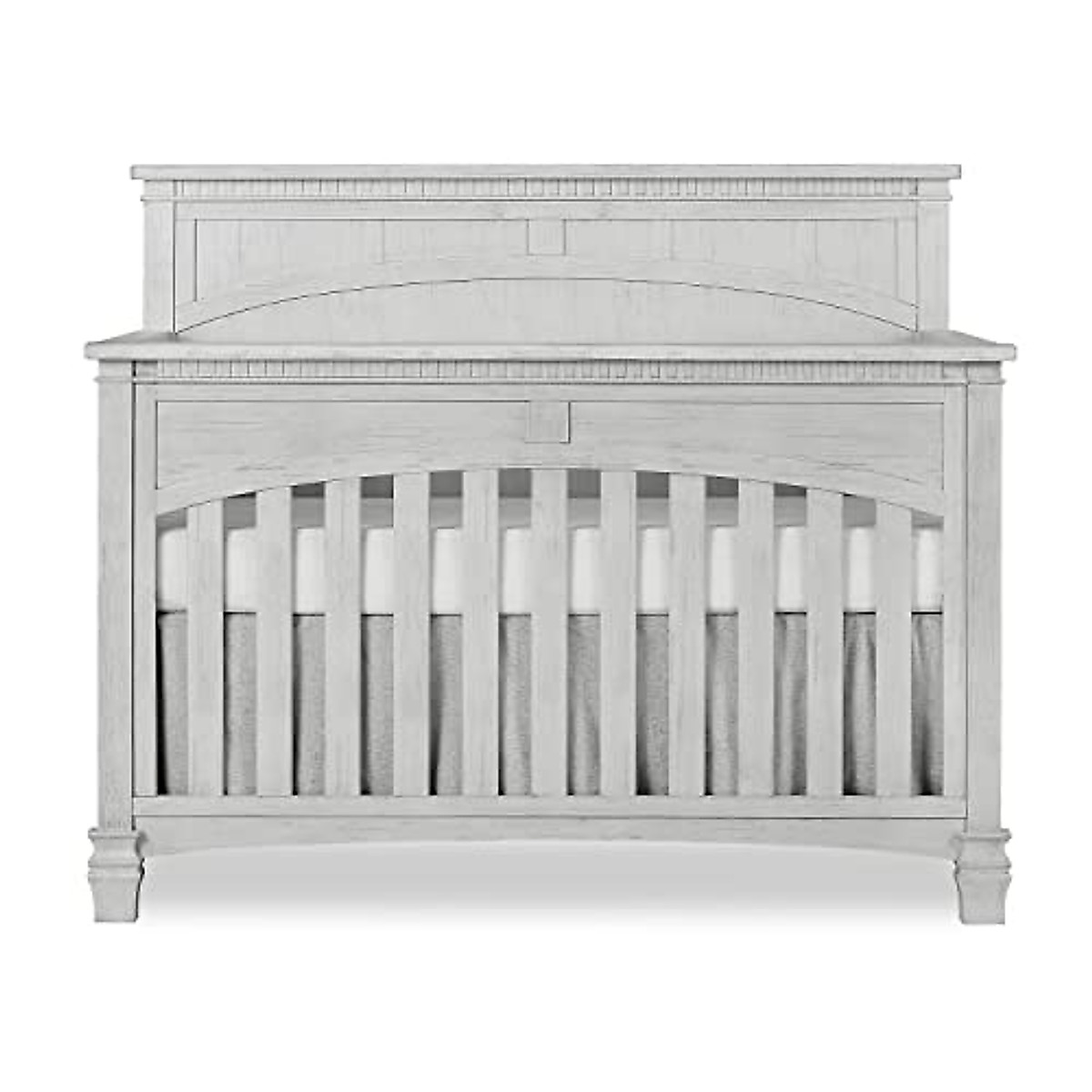 Dream On Me Evolur Santa Fe 5-in-1 Convertible Crib in Antique Mist, Greenguard Gold Certified, Features 3 Mattress Heights, Wooden Nursery and Bedroom Furniture, Baby Crib