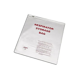 Allegro Industries 2000 Respirator Storage Bag with Zipper, 14" x 16", Large
