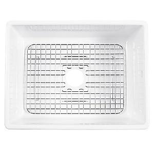 SinkSense Venturi 19.5" x 14" Kitchen Sink Bottom Grid, Stainless Steel