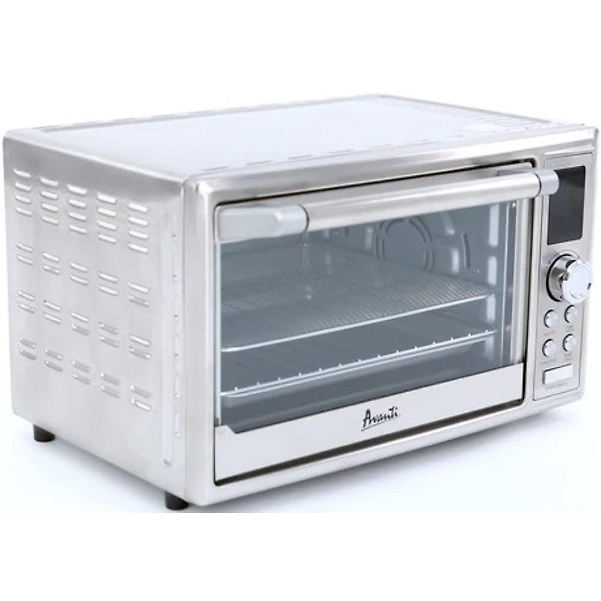 Avanti Air Fryer Oven Combo with 8 Pre-Set Functions and Digital Controls, 90 Minute Timer and Auto Shut-Off, 0.8 Cu.Ft., Metallic