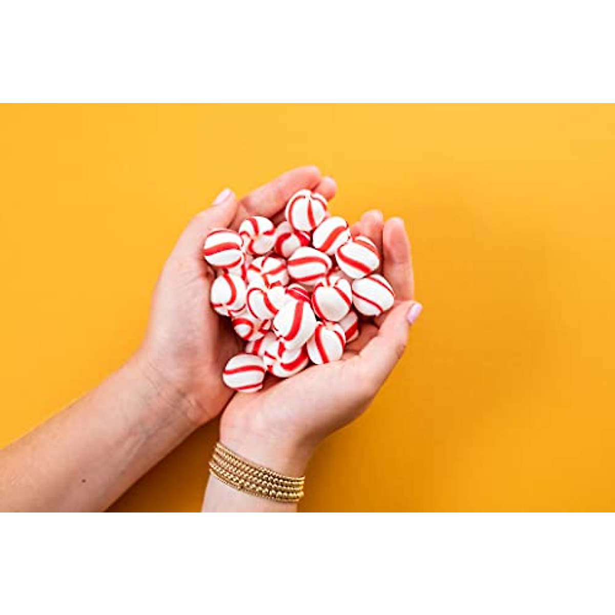 Bob's Sweet Stripes Soft Peppermint Candy, 160 Individually-Wrapped Pieces, 28 Ounce Jar