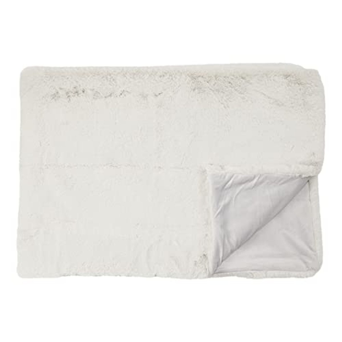 Bokser Home 50 X 70 Plush Faux Fur Throw Stone One Size