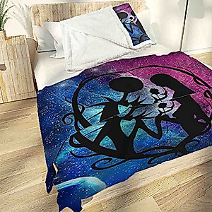 xiheshian Night-mare Before Christmas Blanket,Fleece Throw 80x60 inch Decor Gifts Bedding Set for Adults