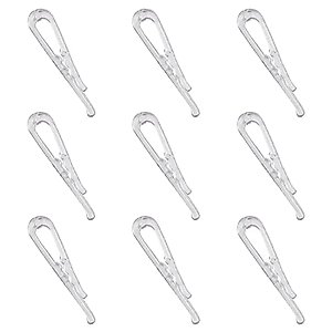 U Shape Shirt Clip ZCZQC 200PCS U Shape Clear Durable Plastic Alligator Clips Garment Clip with Teeth for Ties Socks Pants Shirts U-Shape Clothespins