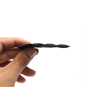 PAXLamb Universal Helmet Chin Pads Foam Sponge Pad Strap Padding Replacement Lining Cushion Mat Liner for Sport Outdoor Cycling Bike Motorcycle Bicycle Riding (Black 4PCS F)