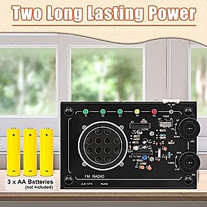 DIY Radio FM Receiver Kit - MakerFocus FM Radio Kits Build Your Own Radio Soldering Project for Beginners Kids Students Adults to Learn