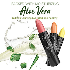 Magic Kiss Color Changing Matte 6 Piece Lipstick Set infused with Aloe Vera Made in USA (Colors of Aloha 1)